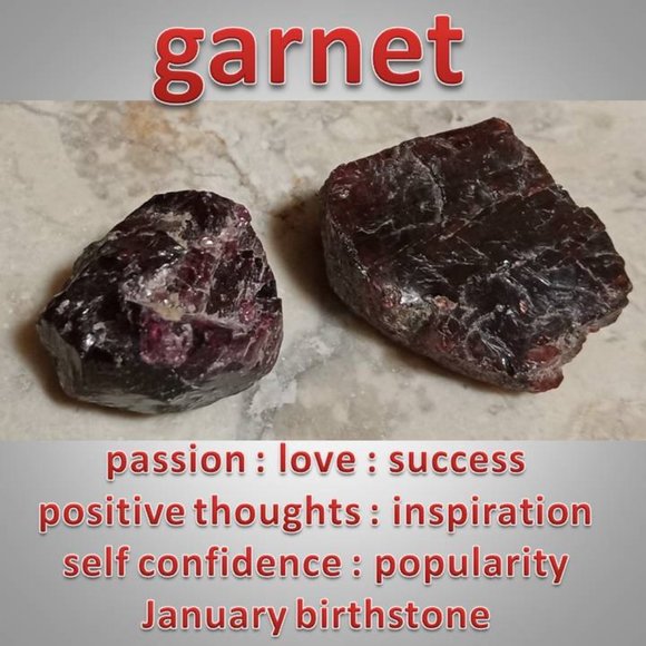 Accents | Garnet Raw Stone Crystal Rock Chakra Success Passion ...